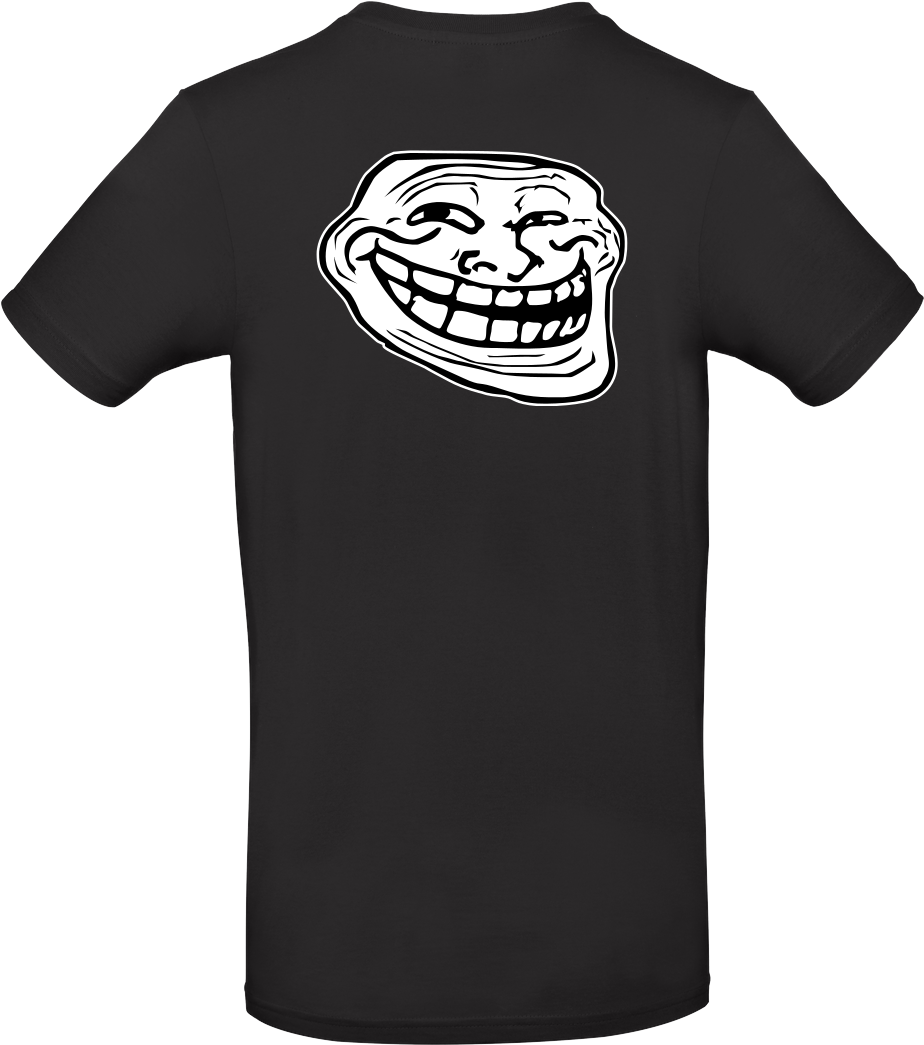 Download Trollface T-shirt B&c Exact - Full Size PNG Image - PNGkit