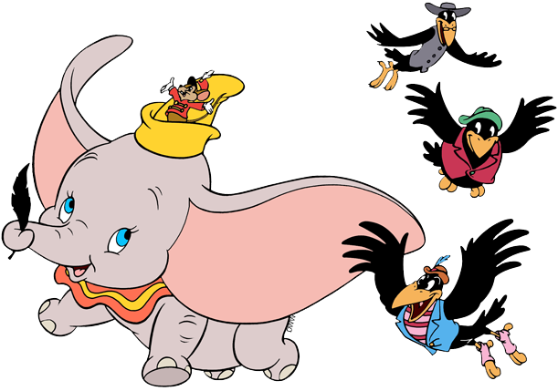 Download Dumbo Clip Art - Flying The Crows Dumbo - Full Size PNG Image ...