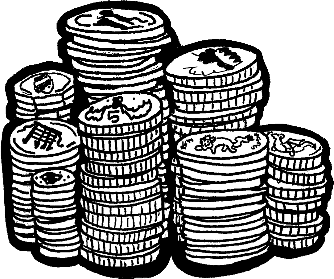 Download 28 Collection Of Money Drawing Png - Coins Drawing Png - Full ...