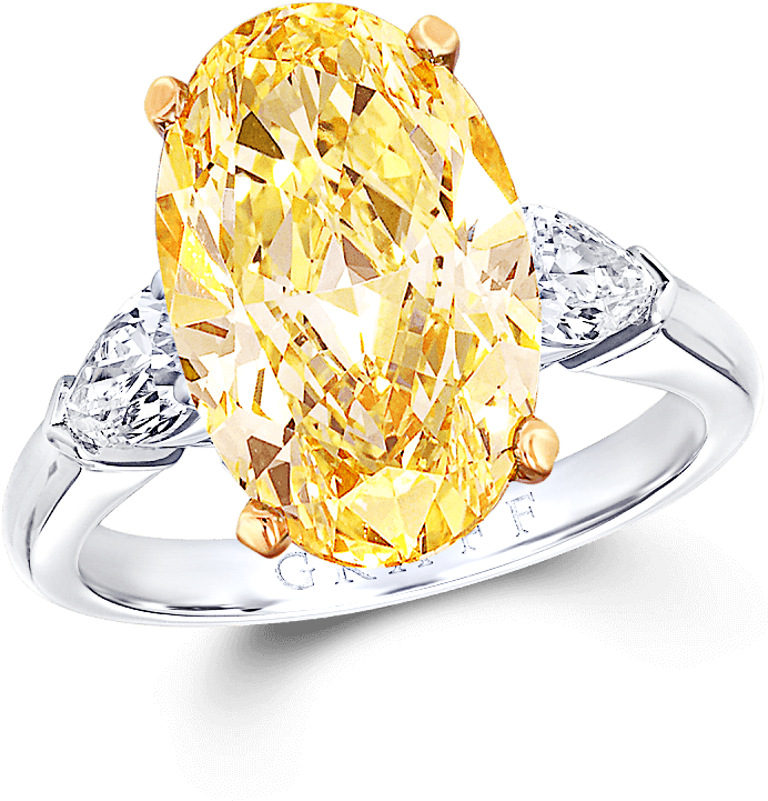 Download A Classic Graff Ring Featuring An Oval Shape Yellow ...