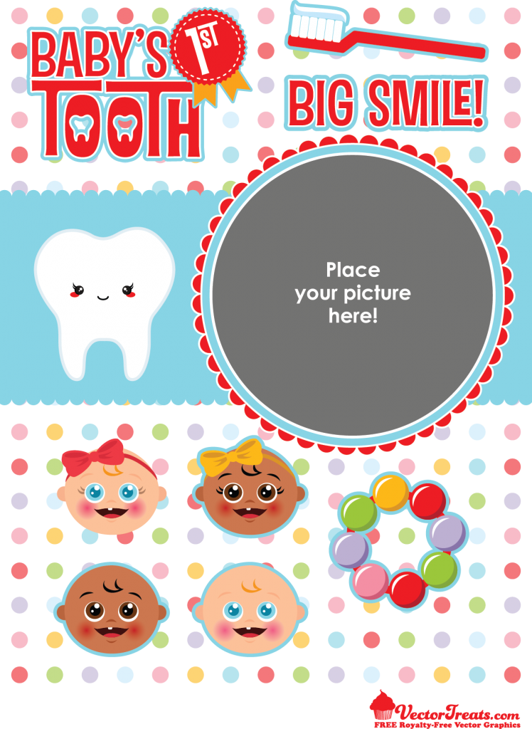 Download Sweet Free Royalty Free Vectors For Baby S First Tooth - Baby ...