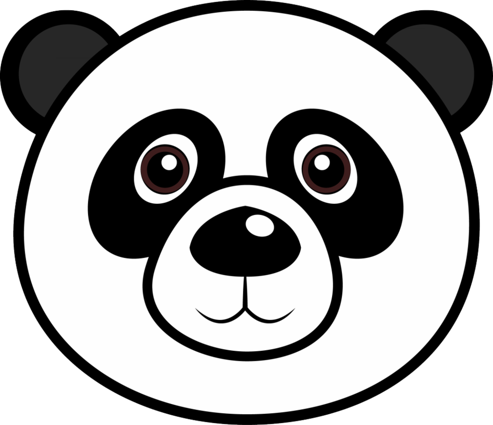 Download Panda Transparent Face Clipart Png - Cartoon Panda Head - Full ...