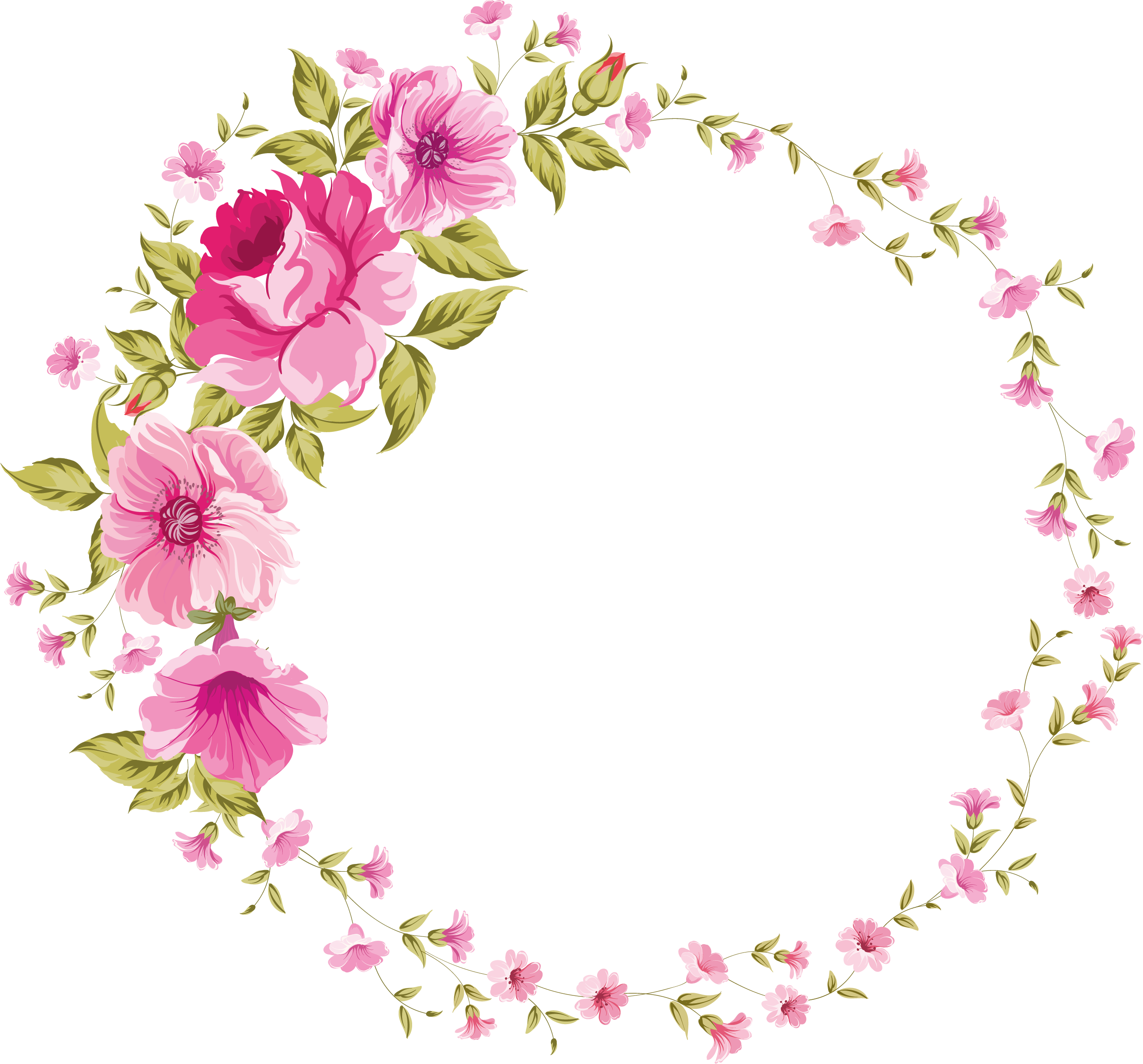Download Com / Floral Frame - Tags Floral - Full Size PNG Image - PNGkit