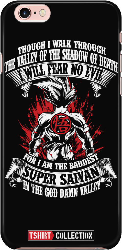 Download Super Saiyan Goku Fear No Evil Iphone 5, 5s, 6, 6s, - Goku ...