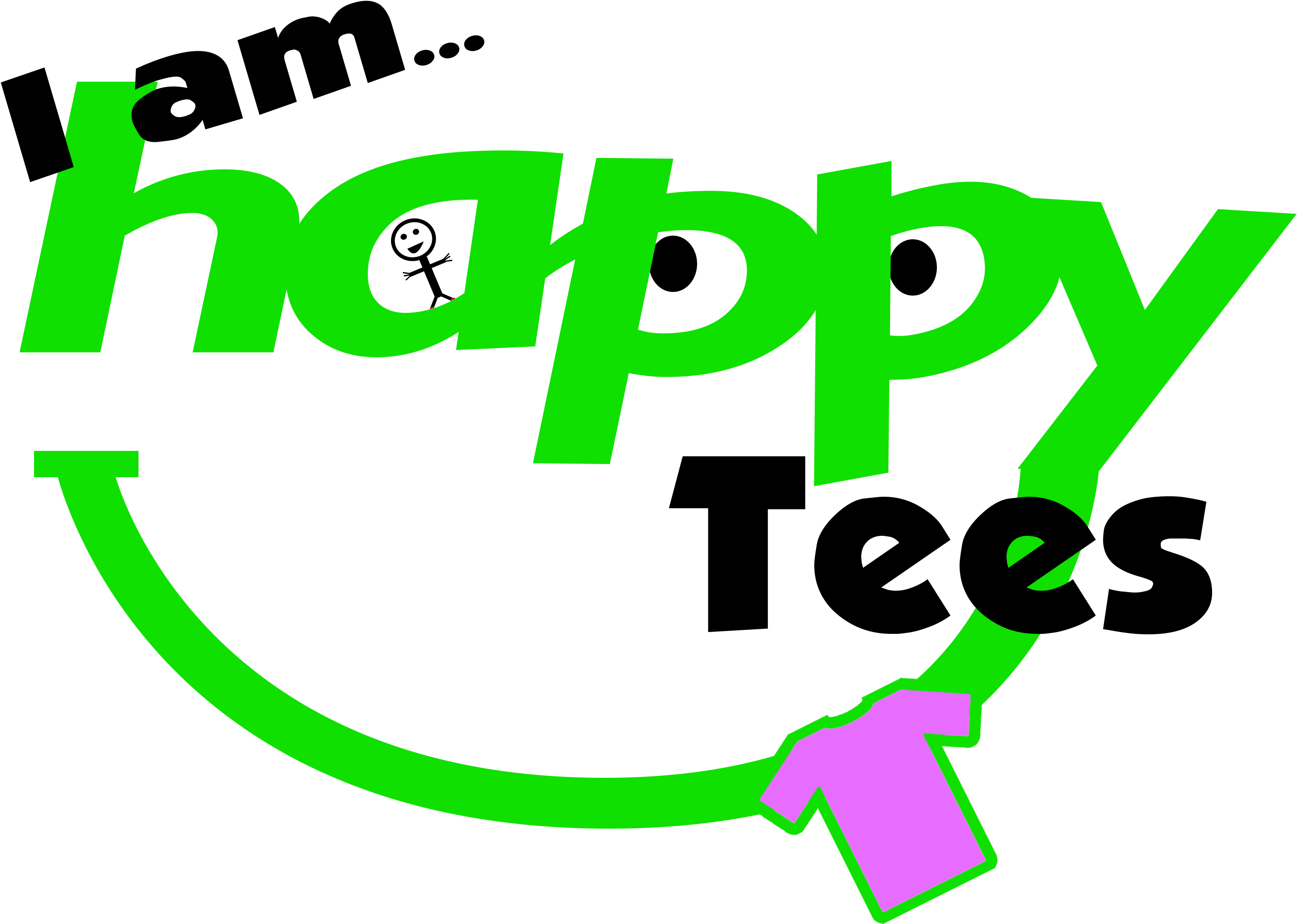 Download I Am Happy Tees - Graphic Design - Full Size PNG Image - PNGkit