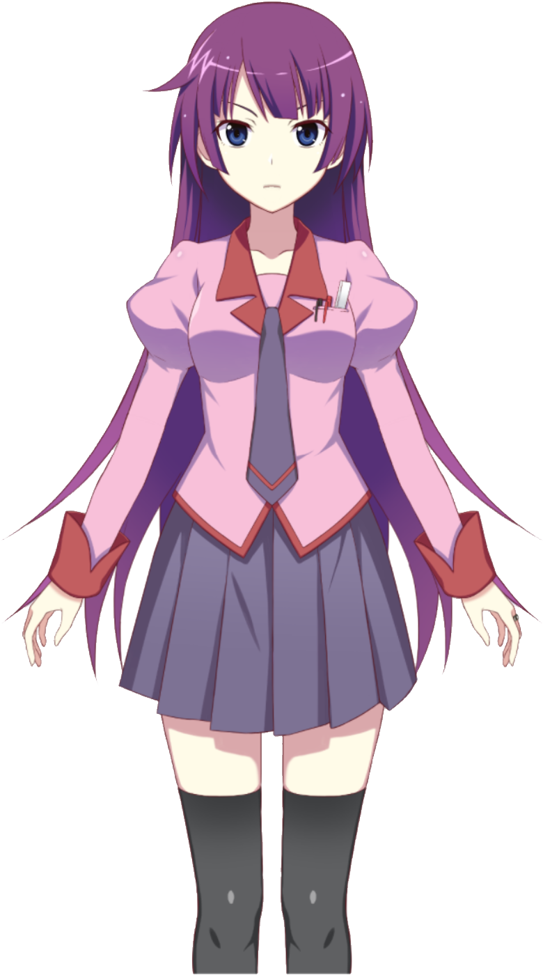 Download Senjougahara Hitagi Pre-transformation - Wiki - Full Size PNG ...