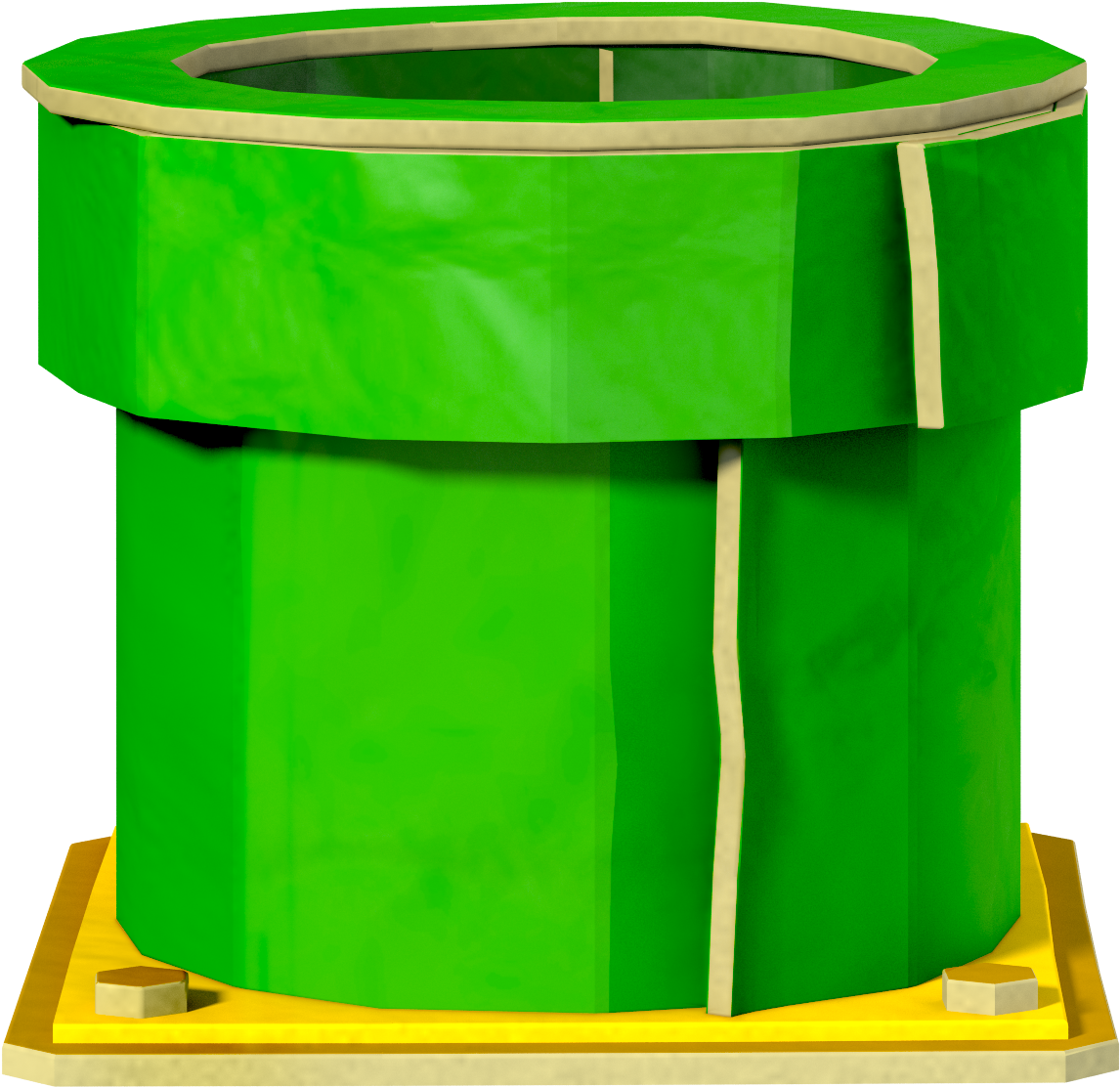 Download Warp Pipe Png Graphic Library Download - Paper Mario Color ...