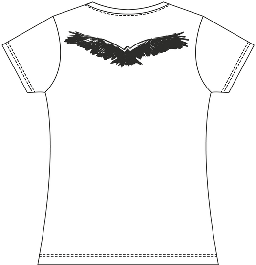 Download The Eagle - Emo T Shirt White - Full Size PNG Image - PNGkit