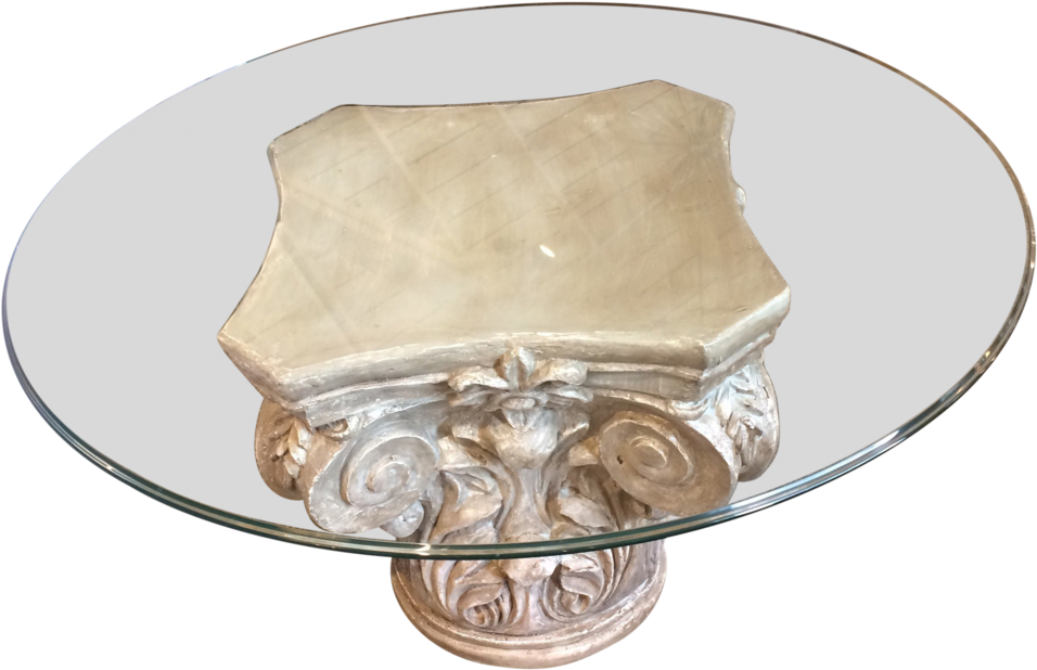 Download Parisian Capitol Round Glass Table - Table - Full Size PNG ...