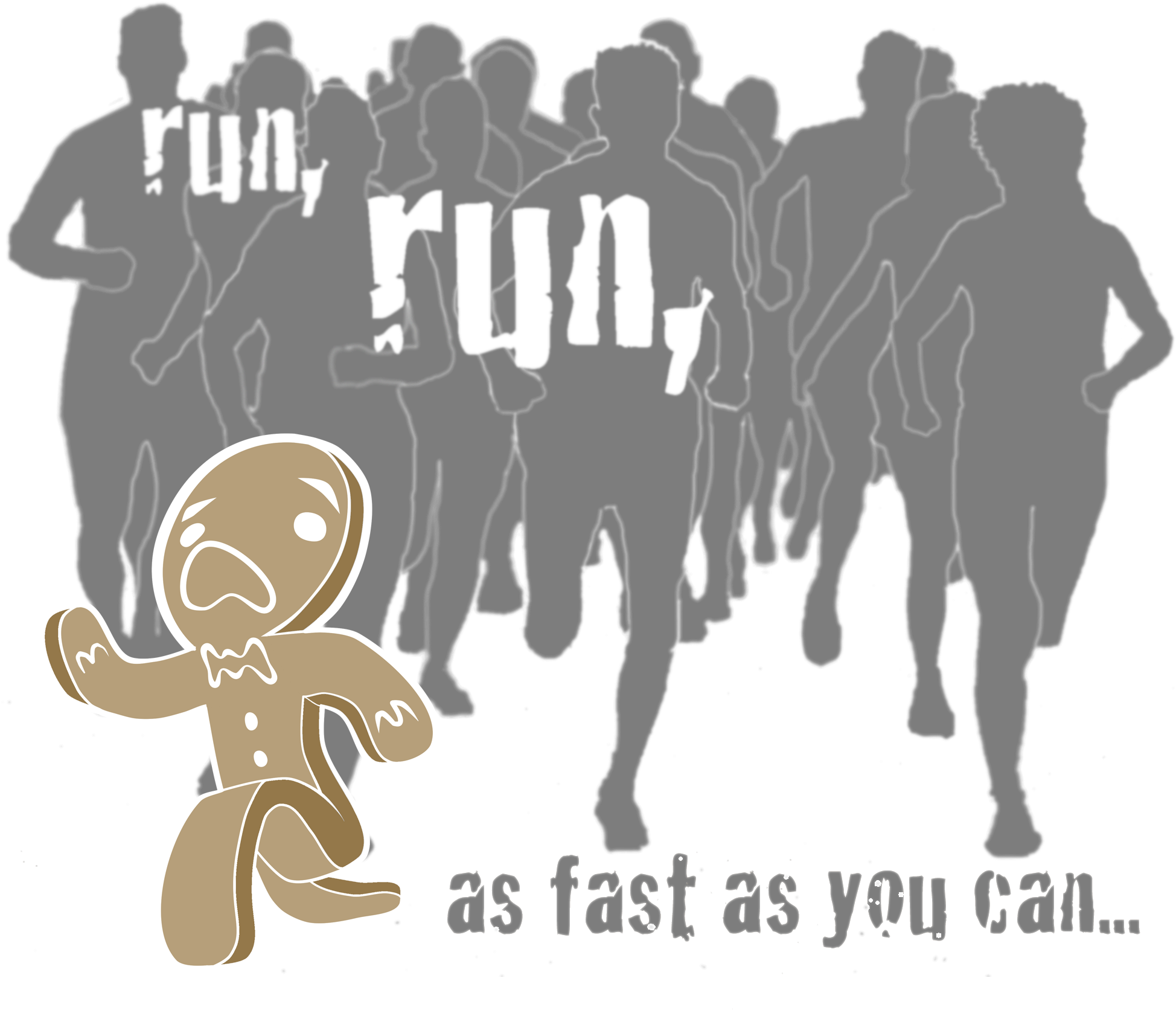 Download Gingerbread Run - Gingerbread Running - Full Size PNG Image ...
