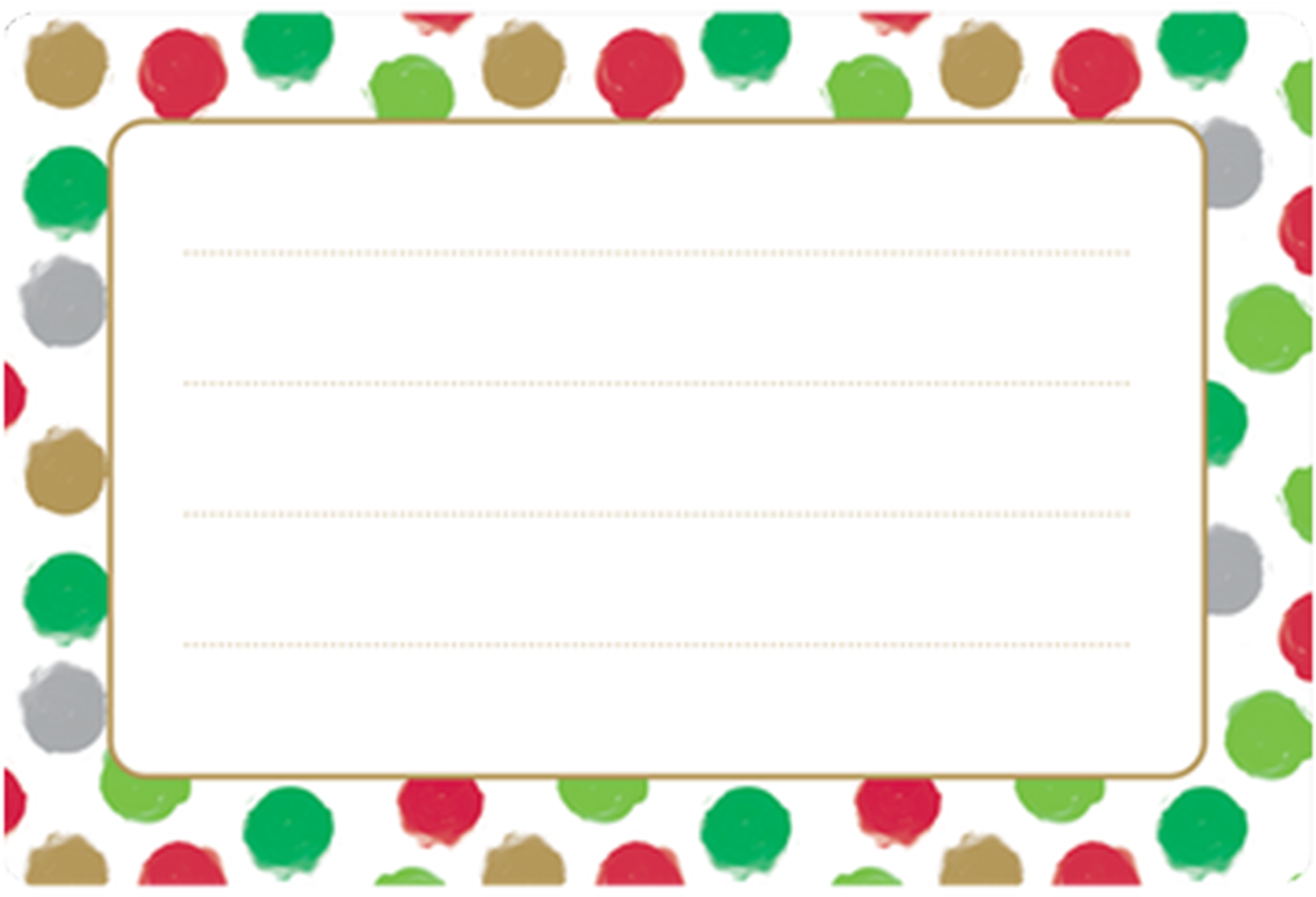 Download Christmas Spotty Gift Labels Christmas The Gift Wrap - Full ...