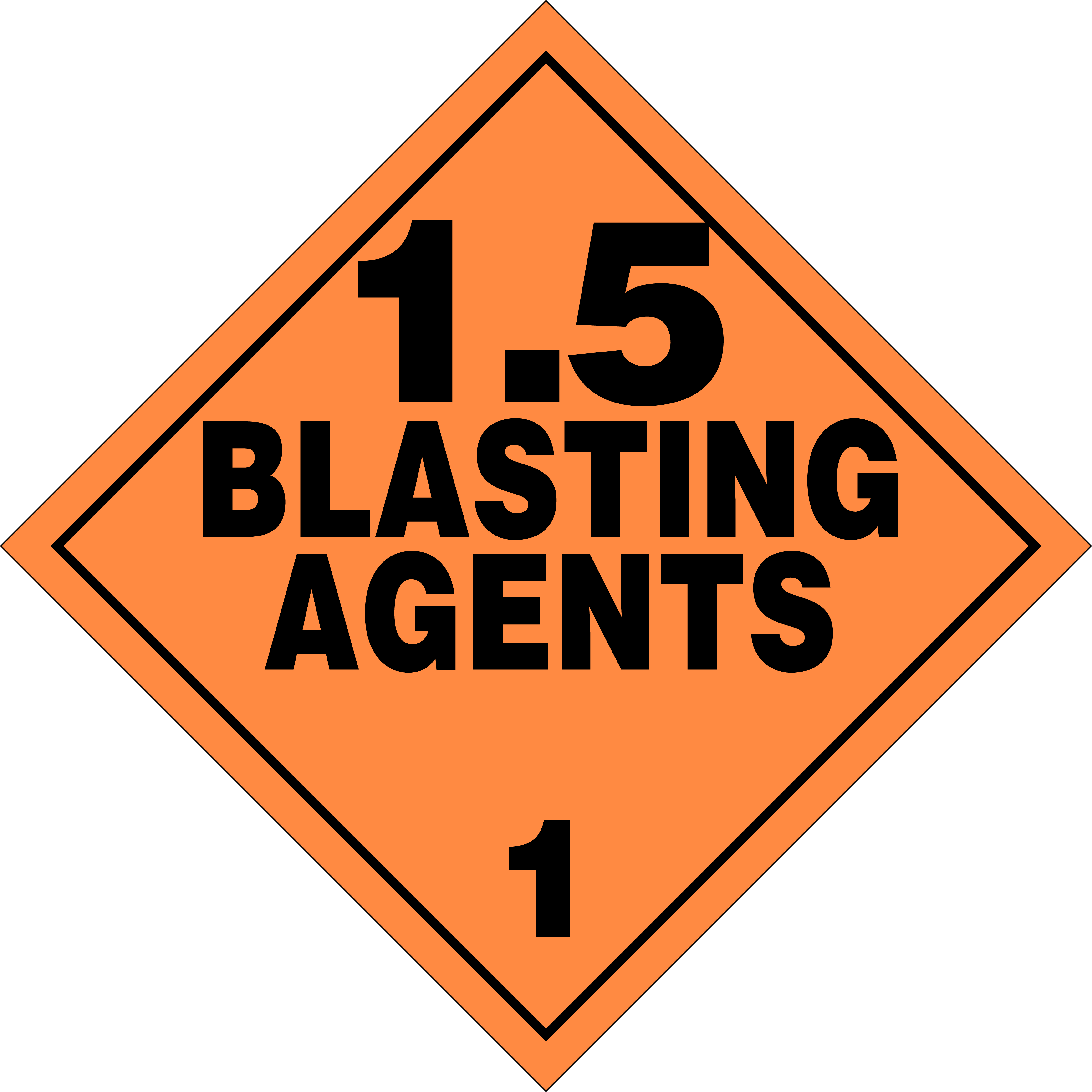 Download Png - 1 - 5 D - Explosive Placard - Full Size PNG Image - PNGkit