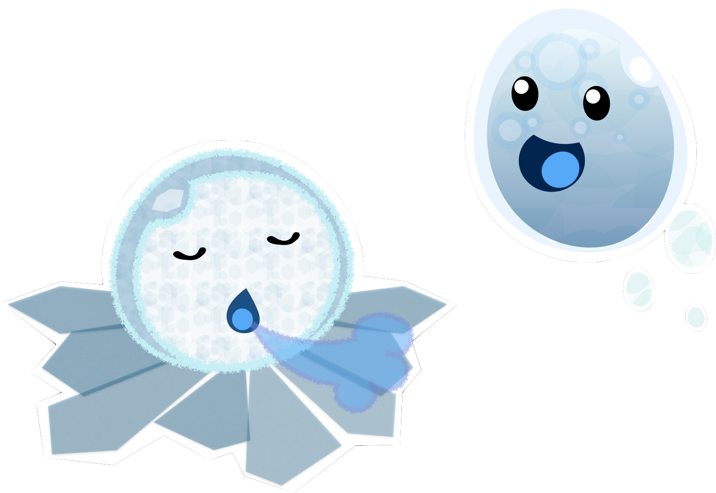 Download Snow And Frost Slime 2 - Snow - Full Size PNG Image - PNGkit