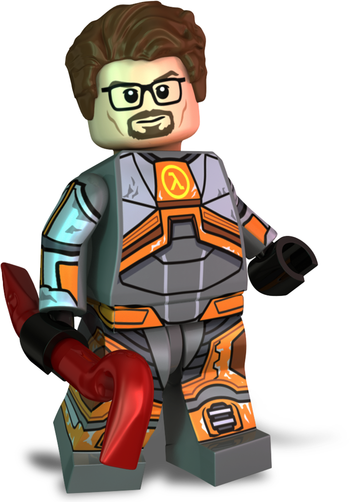 Download Lego Gordon Freeman - Full Size PNG Image - PNGkit