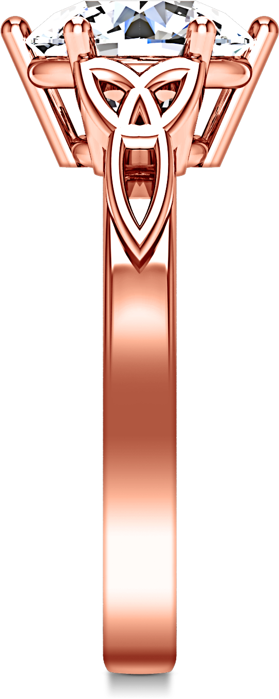 Download Solitaire Engagement Ring Fiona Celtic Knot 14k Rose ...