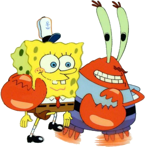 Download Spongebob With Mr - Mr. Krabs - Full Size PNG Image - PNGkit