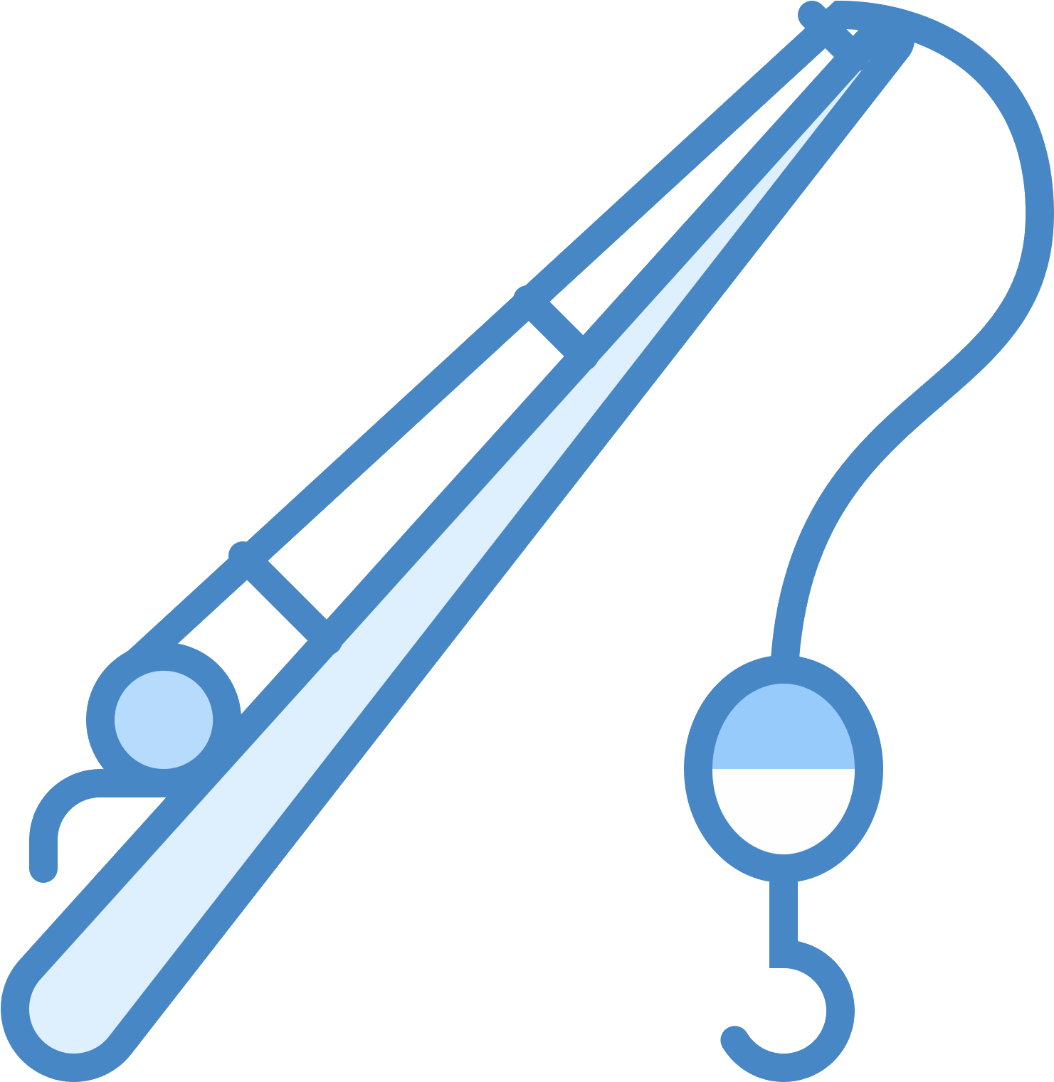 Download Fishing Pole Icon - Symbol - Full Size PNG Image - PNGkit