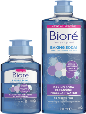 Download Biore Baking Soda Micellar Water - Full Size PNG Image - PNGkit
