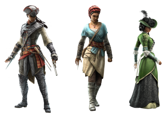 Download Assassins Creed Liberation Outfits All - Aveline De Grandpré - Full Size PNG Image - PNGkit