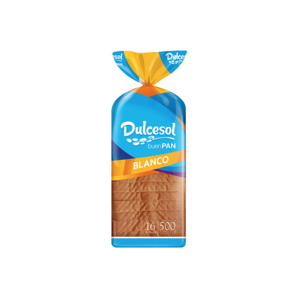 Download Dulcesol Sliced White Bread 500 G - Pan De Molde Sin Corteza ...