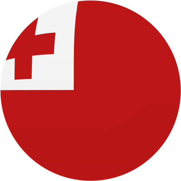 Download Tonga Round Flag - Tonga - Full Size PNG Image - PNGkit