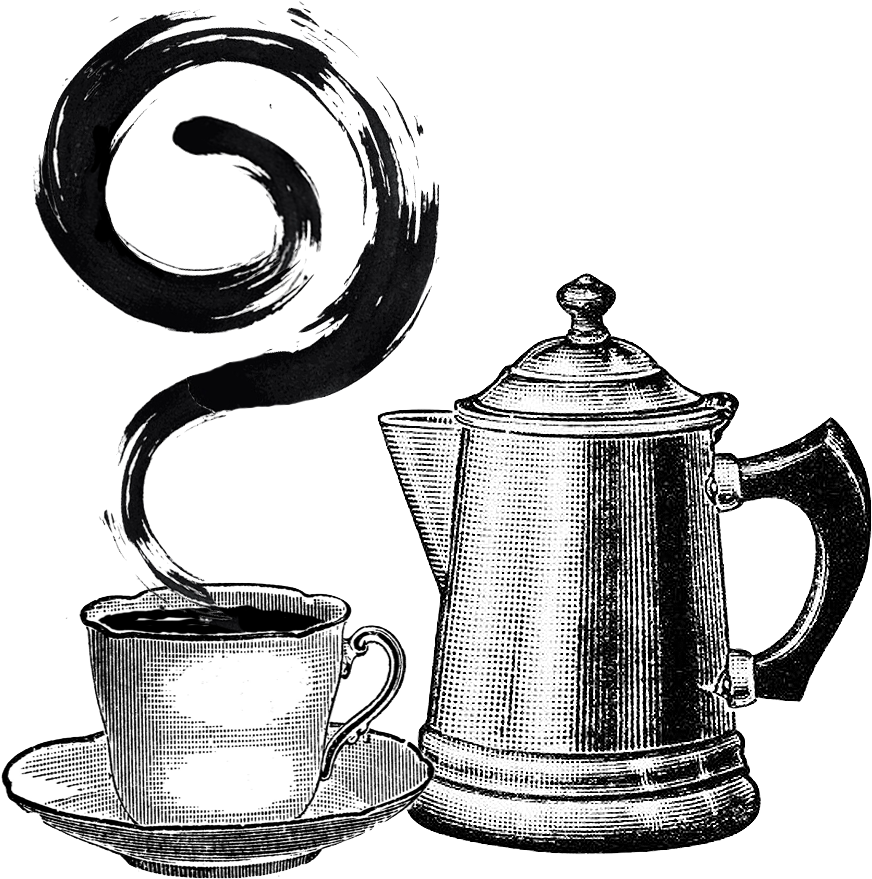 Download Coffee2 - Vintage Coffee Machine Drawing - Full Size PNG Image ...