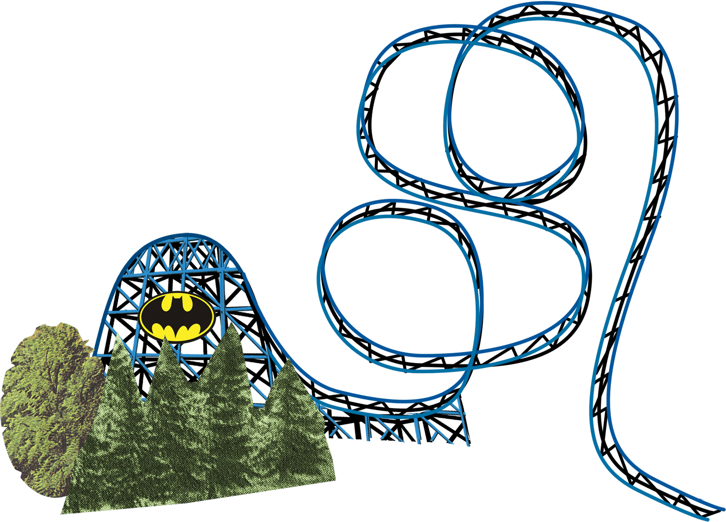 Download Another World - Huge Roller Coaster Transparent - Full Size ...