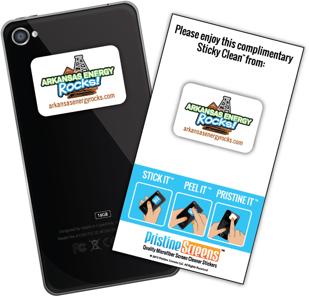 Download Stick On Microfiber Screen Cleaner - Full Size PNG Image - PNGkit