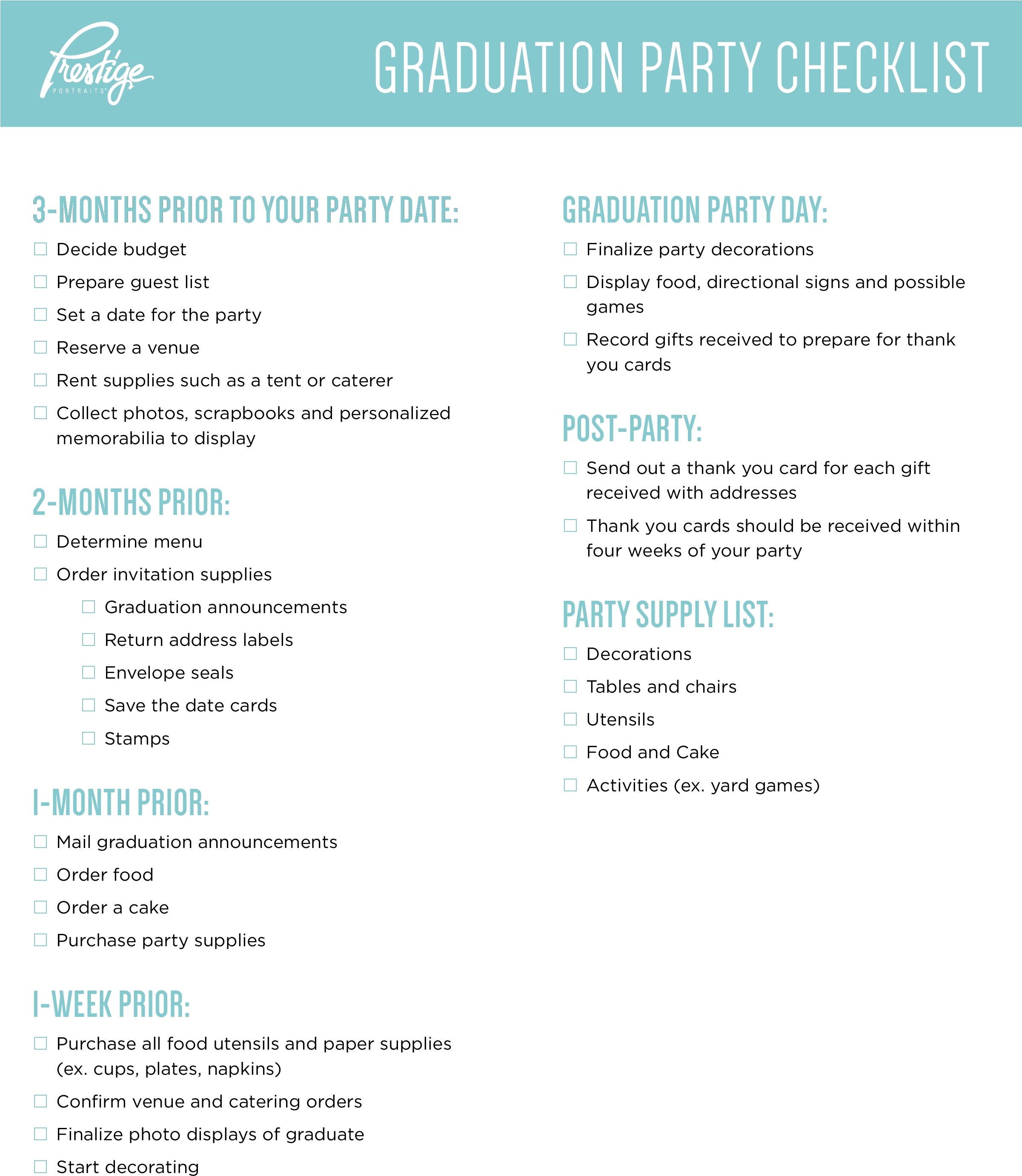 Download Graduation Party Checklist Main Image - Full Size PNG Image ...