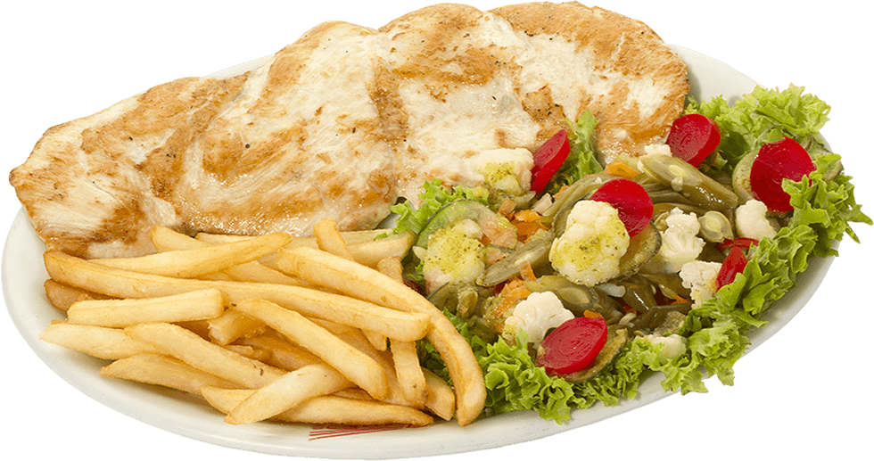 Download Pechuga Asada Png - Pechuga Asada Con Ensalada - Full Size PNG ...