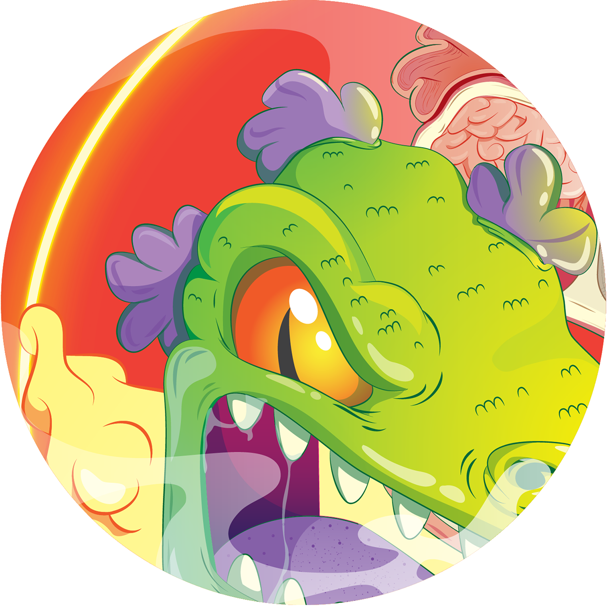 Download Reptar - Illustration - Full Size PNG Image - PNGkit