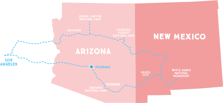 Download Arizona Nm Map - Arizona - Full Size PNG Image - PNGkit