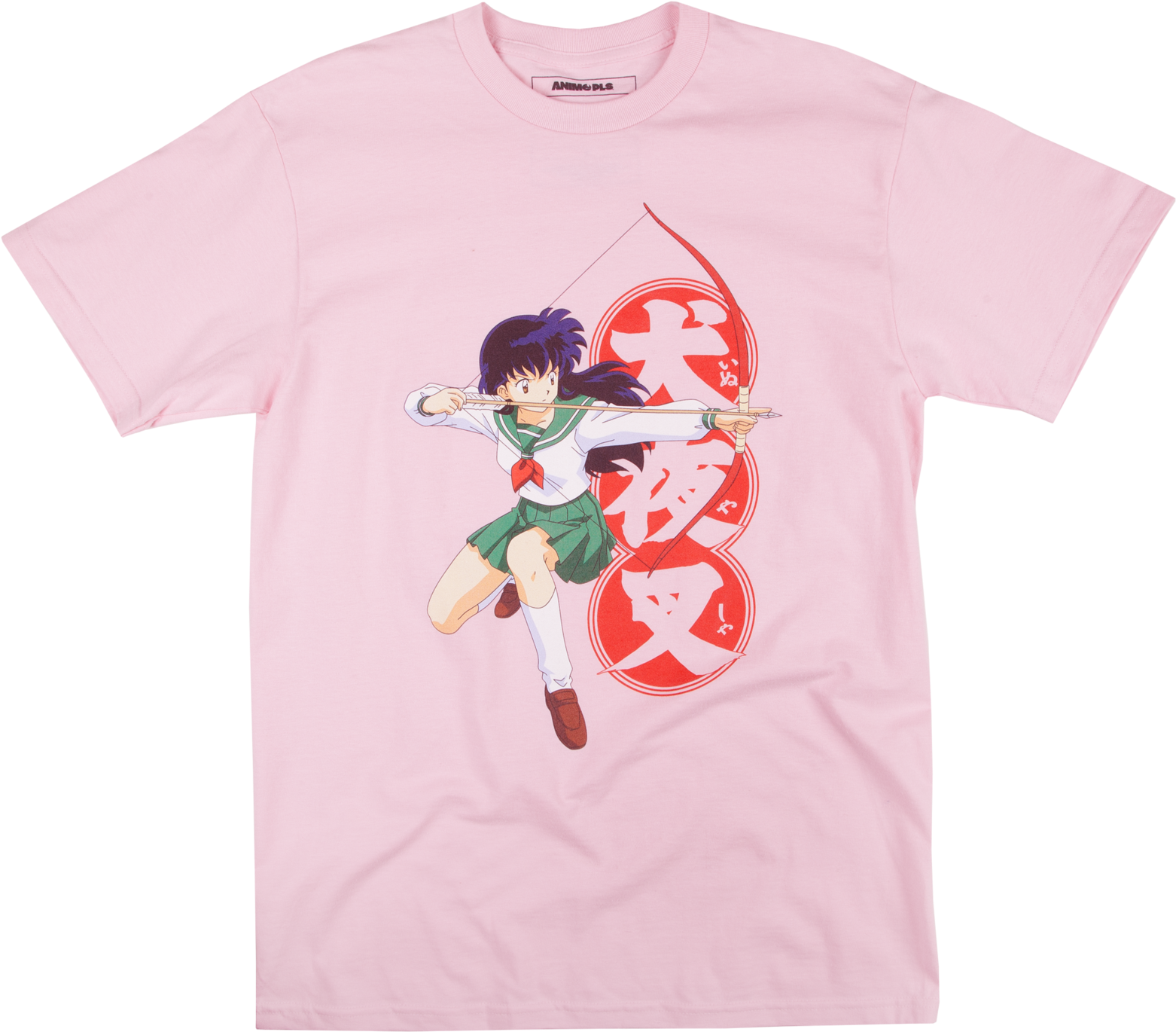 Download Inuyasha Kagome Pink Tee - Kagome - Full Size PNG Image - PNGkit