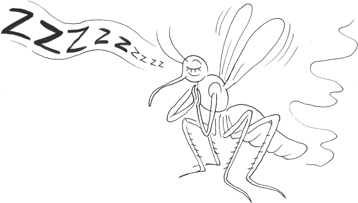 Download Mosquitoes Produce Very Specific Buzzing Sounds, Or - Line Art ...