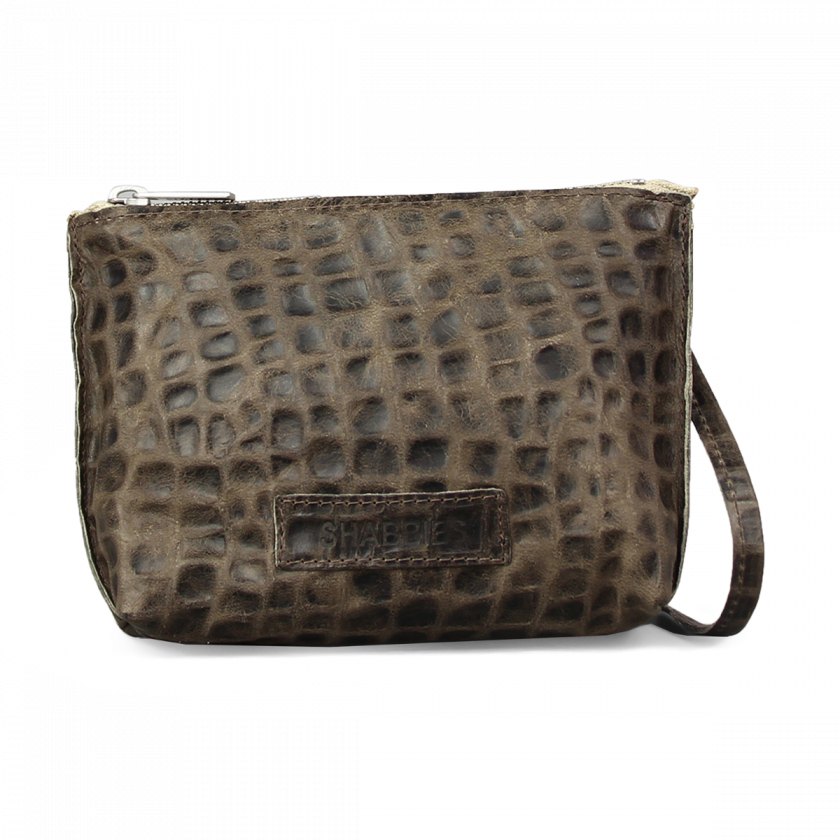 Download Cross Body Croco Printed Leather Grey - Shabbies - Full Size ...
