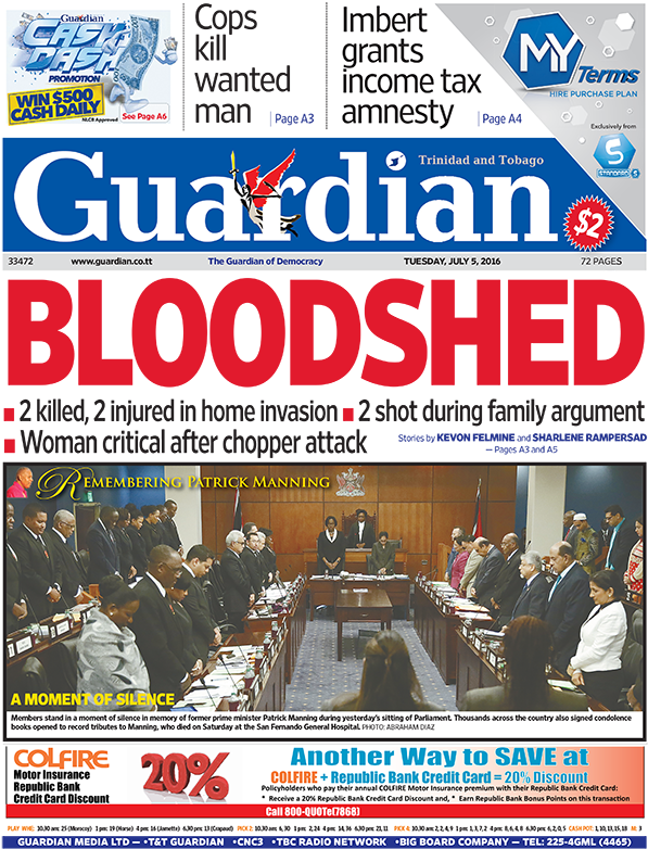 Download Tuesday 5th July, - Trinidad And Tobago Guardian - Full Size ...