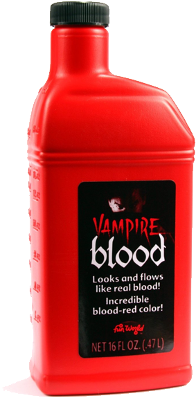 Download 1 Pint Of Fake Blood - Fake Blood Bottle - Full Size PNG Image ...