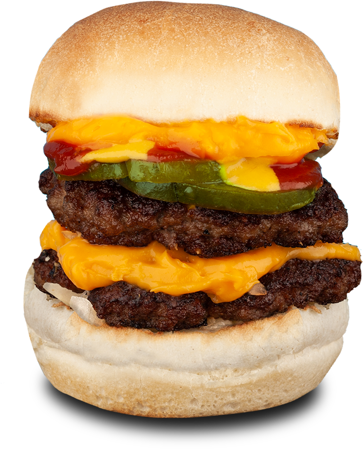 Download Double Cheeseburger Slider - Cheeseburger - Full Size PNG ...