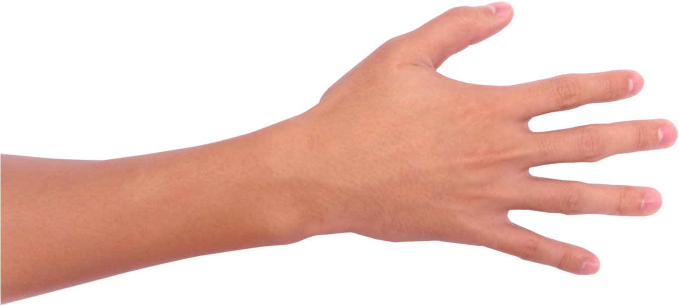 Download Transparent Free Hand On Flat Surface Stock Photo - Mao Png ...