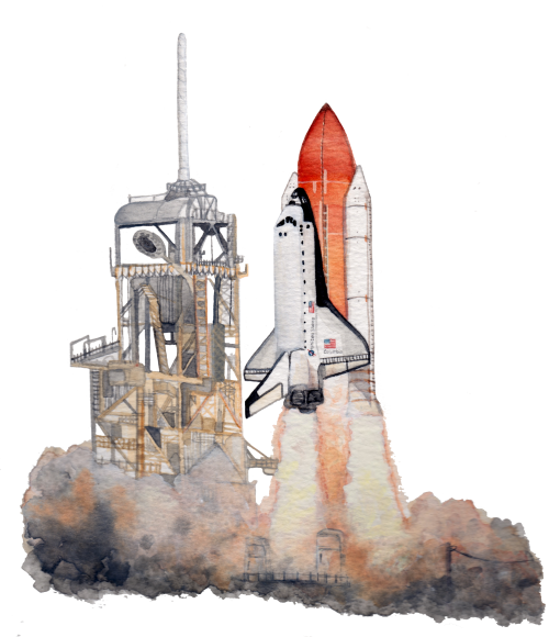 Download We Have Lift Off - Space Shuttle - Full Size PNG Image - PNGkit