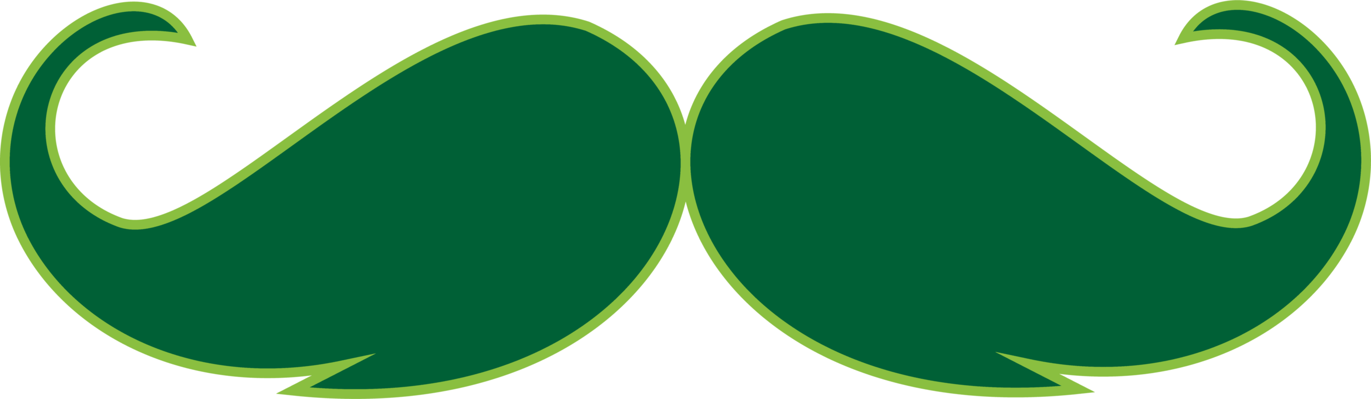 Download Green Mustache Clip Art - Circle - Full Size PNG Image - PNGkit