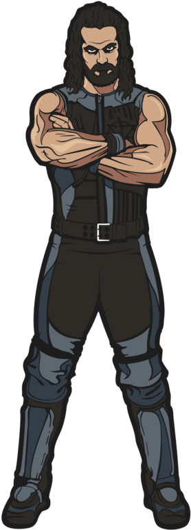 Download Seth Rollins - Seth Rollins Cartoon Draw - Full Size PNG Image ...
