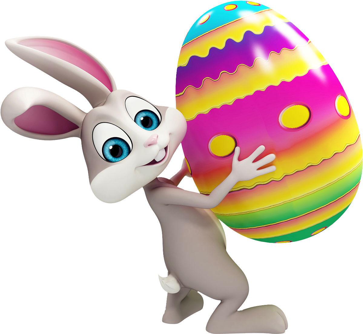 Download Transparent Easter Bunny Transparent Background - PNGkit