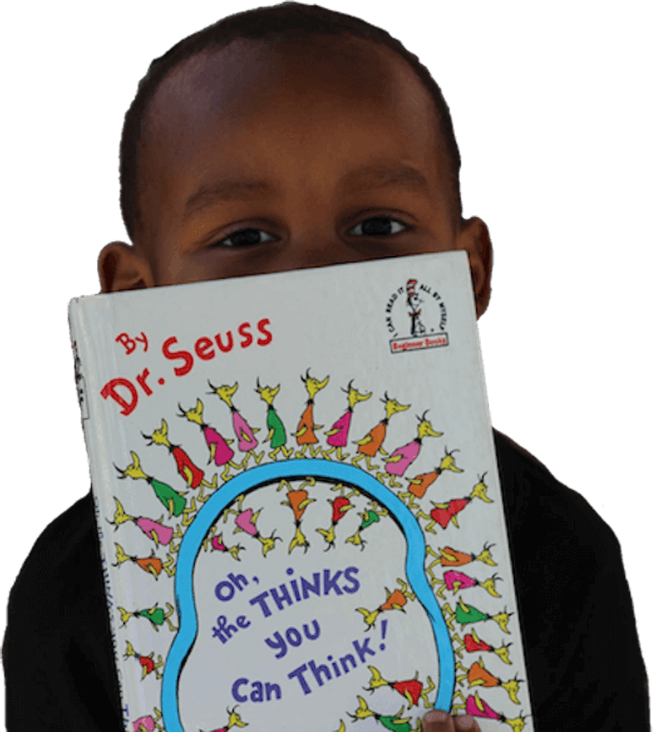 Download Cropped Boy Reading Dr Seuss - Oh, The Thinks You Can Think ...