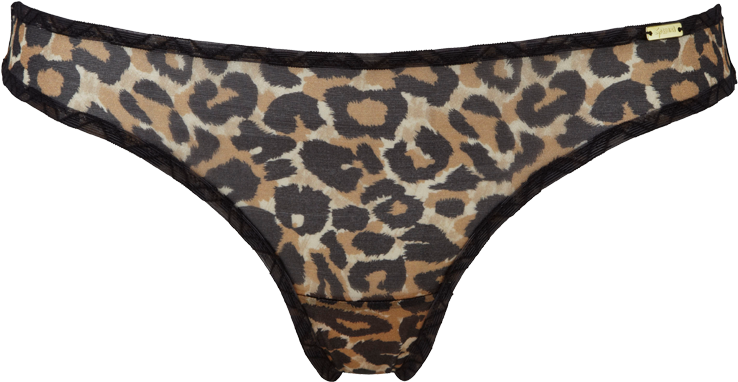 Download Glossies Leopard Thong - Leopard Print Thong - Full Size PNG ...
