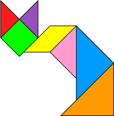 Download Tangram Grumpy Cat - Tangram Animals Cat - Full Size PNG Image ...