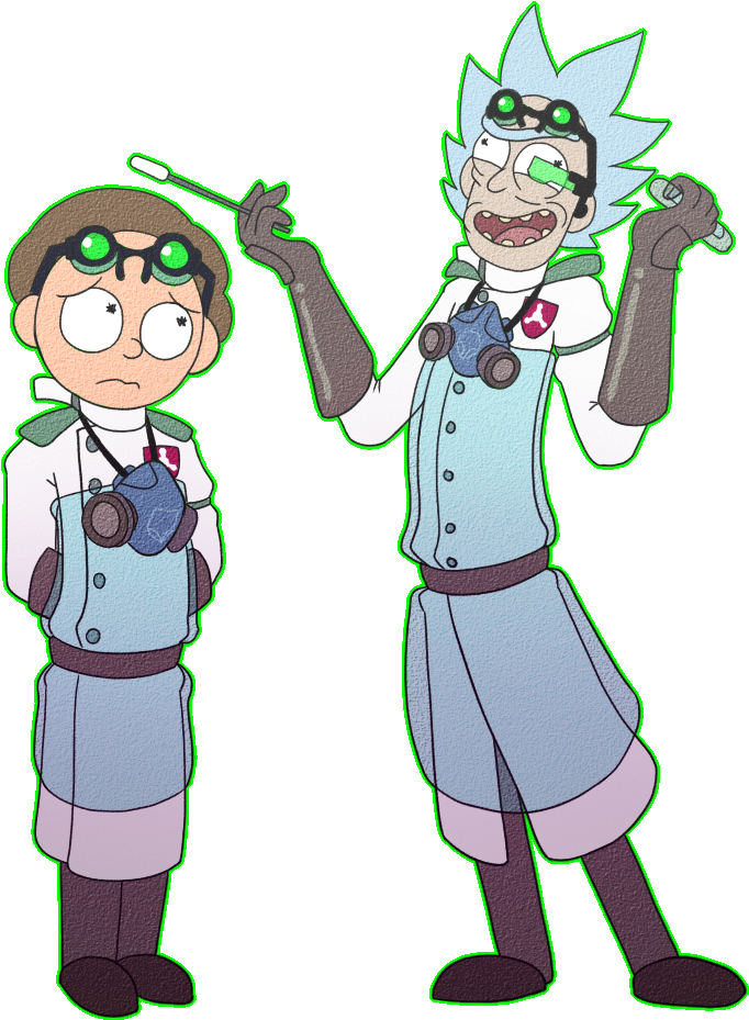 Download Crazy Lab Bros - Pocket Mortys Lab Rick - Full Size PNG Image ...