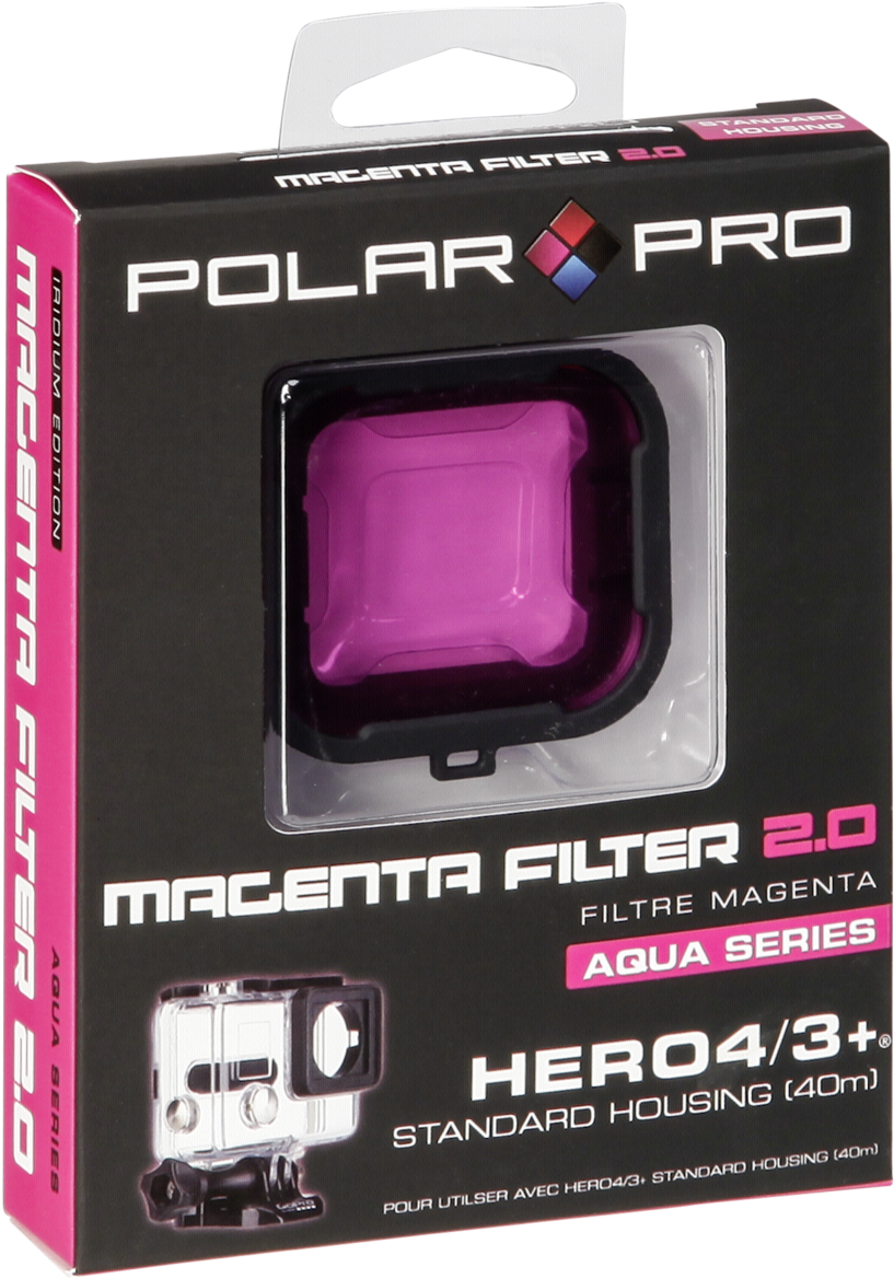 Download Polar Pro Aqua 3 Magenta Filter Hero 3 - Full Size PNG Image ...