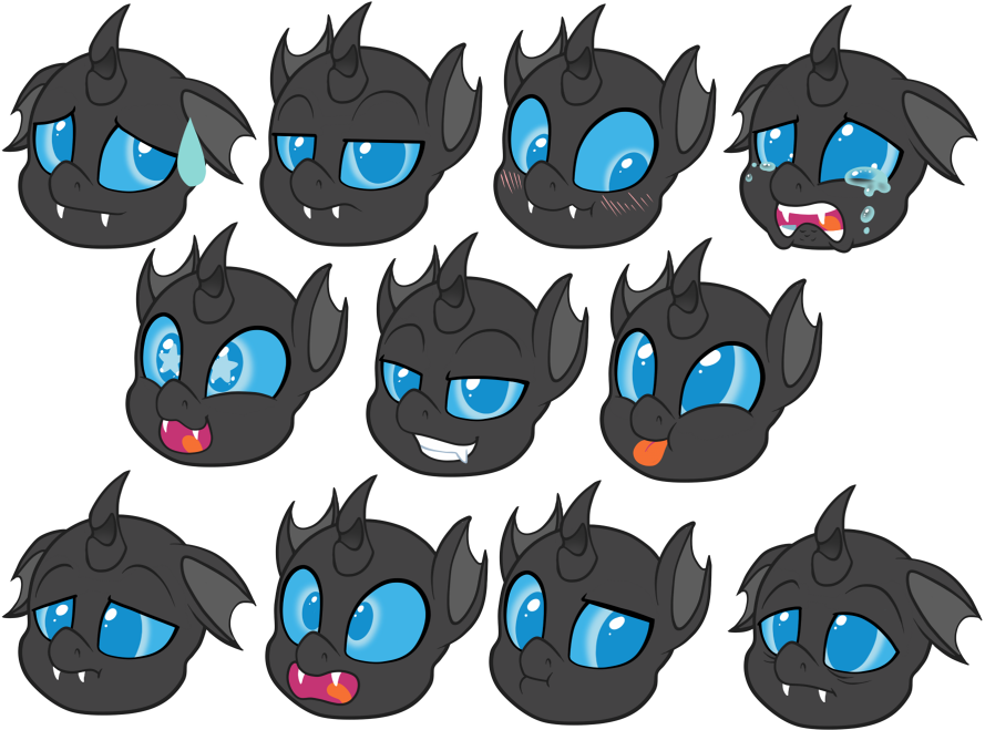 Download Breioom, Blushing, Changeling, Changeling Oc, Chibi, - Emotion ...