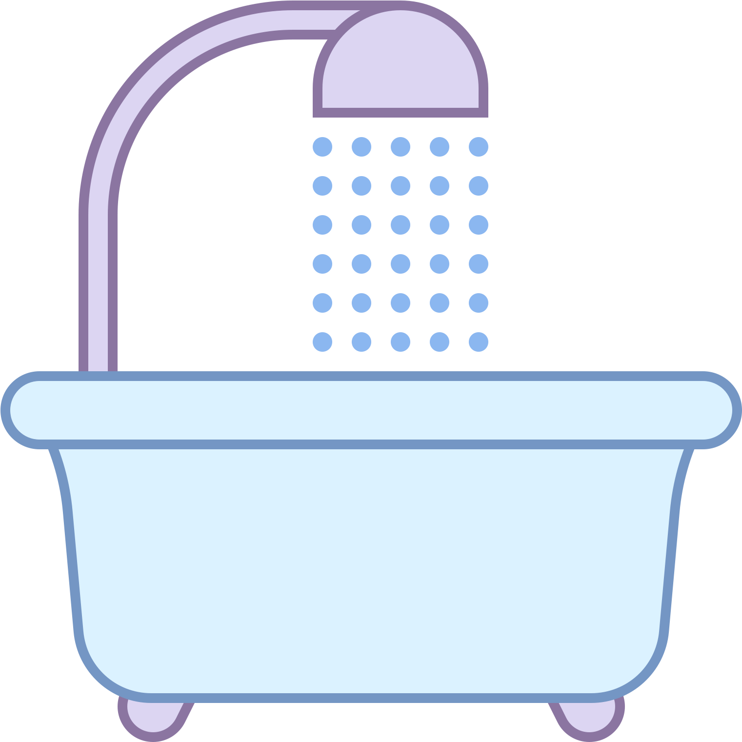 Download Douche Et Baignoire Icon - Shower - Full Size PNG Image - PNGkit